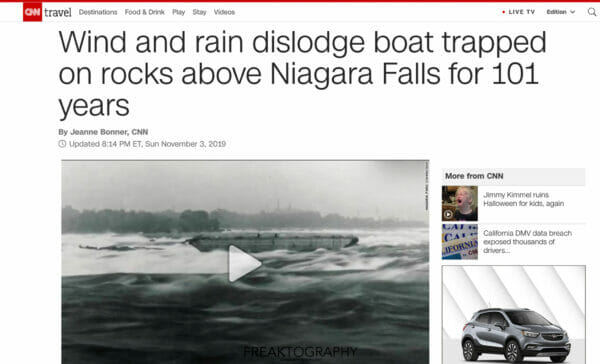 Niagara Falls Old Scow History | Niagara Falls Scow Before and After