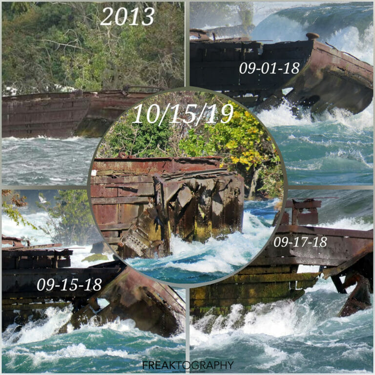 Niagara Falls Old Scow History | Niagara Falls Scow Before and After