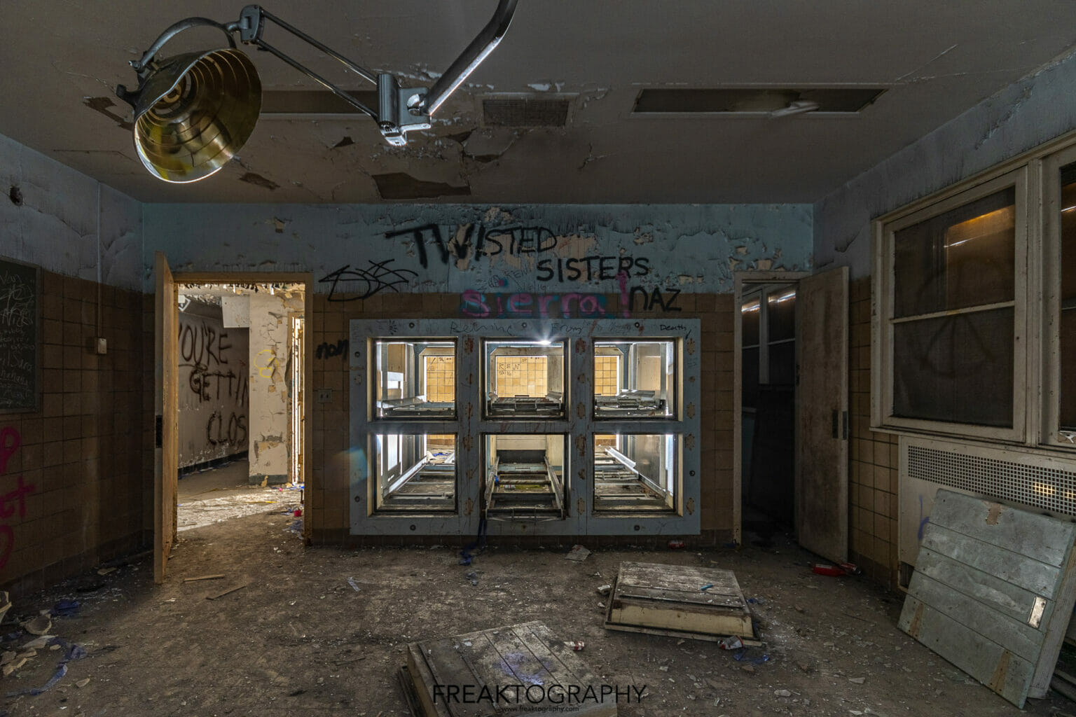 Terrence Tower at Abandoned Rochester Psychiatric Hospital
