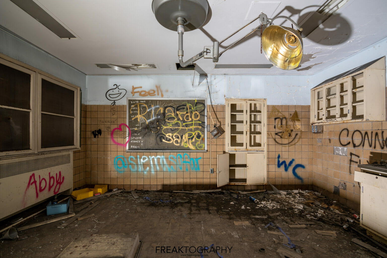 Terrence Tower at Abandoned Rochester Psychiatric Hospital