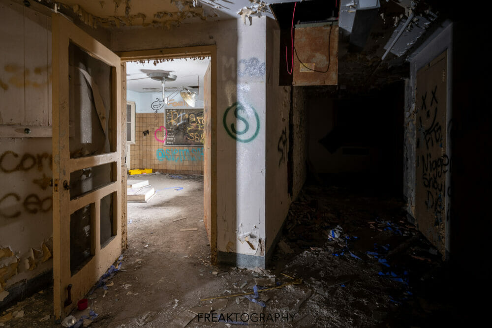 Terrence Tower at Abandoned Rochester Psychiatric Hospital