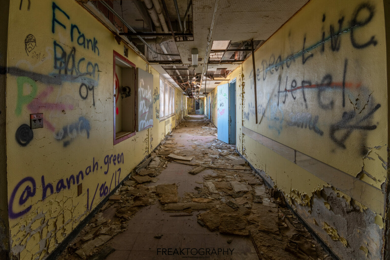 Terrence Tower at Abandoned Rochester Psychiatric Hospital